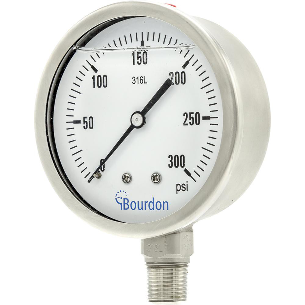 Bourdon - Pressure Gauges; Gauge Type: Commercial Pressure Gauges ...