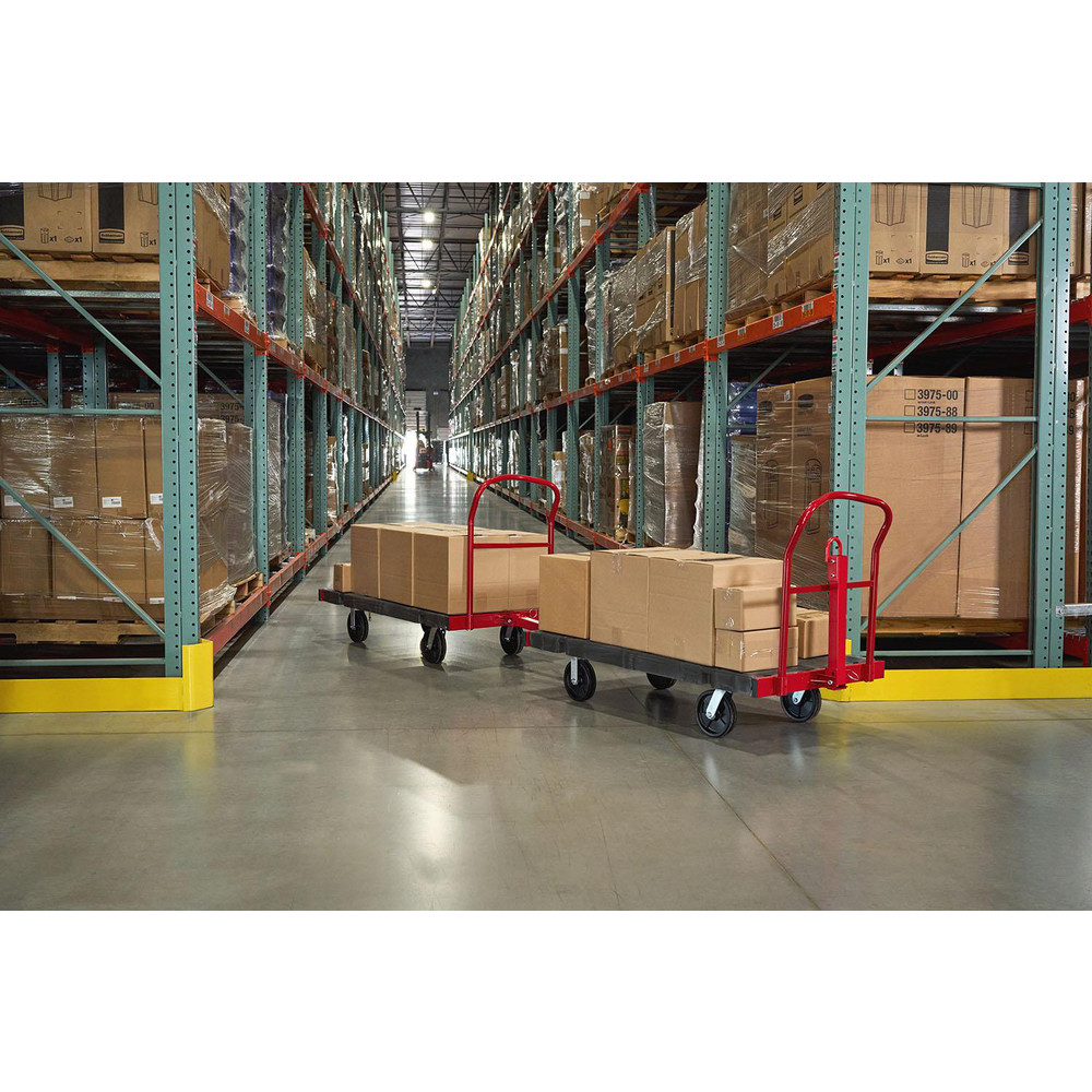 Rubbermaid - Towable Platform Truck: 42-1/2" High, 64-1/4" Long, 30-1/2 ...