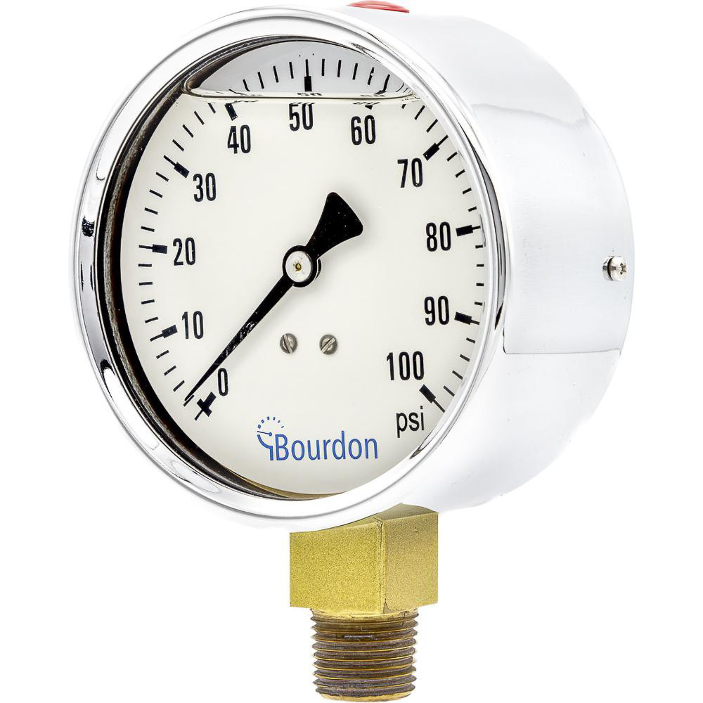 Bourdon - Pressure Gauges; Gauge Type: Commercial Pressure Gauges; Type ...
