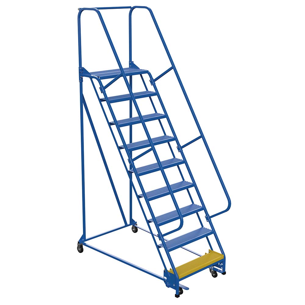 Vestil - Steel Rolling Ladder: Type Type IA, 90" Platform, 9 Step | MSC ...