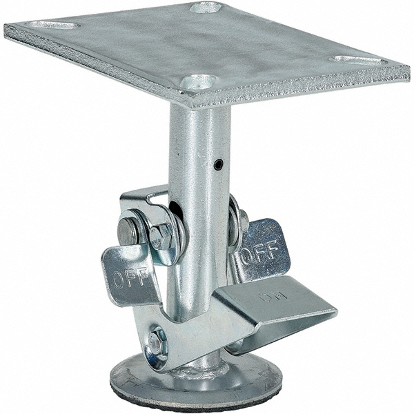 Vestil - 8" Mounting Height, Floor Truck Lock for 6" Diam Caster Wheels ...