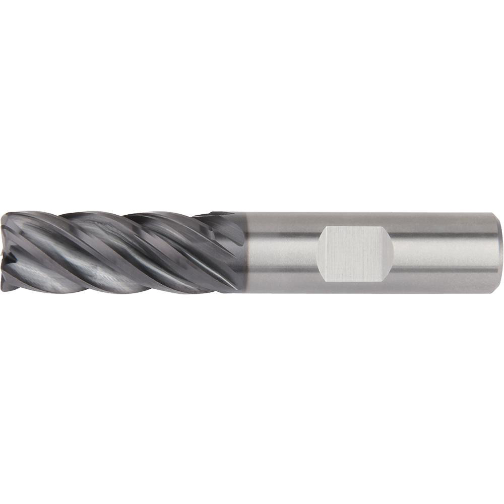 Widia - Corner Radius End Mill: 5/8" Dia, 1-1/4" LOC, 0.0300" Radius, 5 ...
