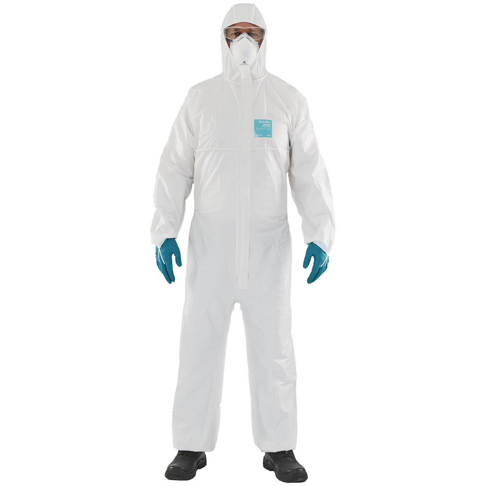 Ansell - Disposable Coveralls: Size Large, 0.5382 oz, Microporous ...