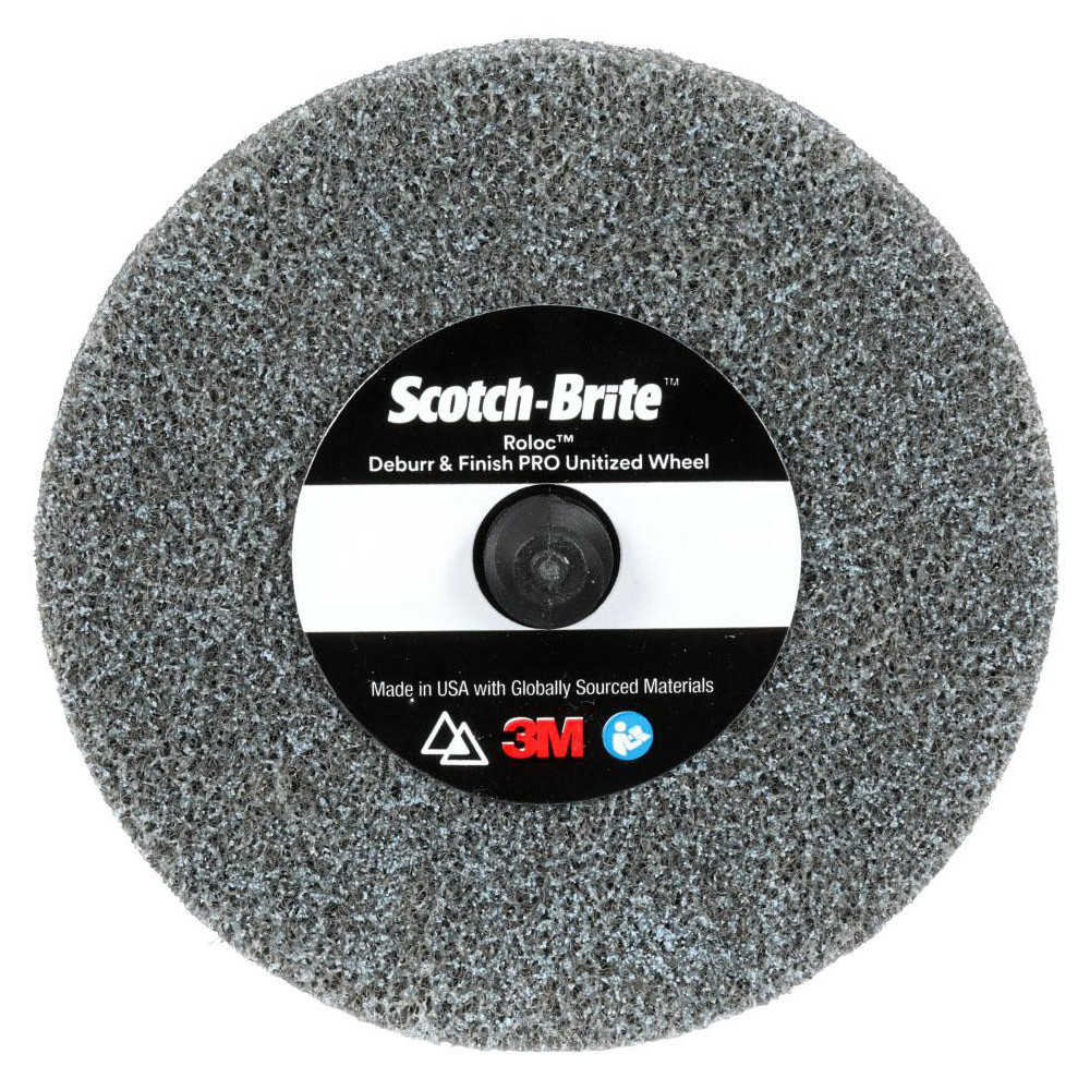 3M - Deburring Wheel: 3" Dia, 1/4" Face Width, Density 8, Precision ...