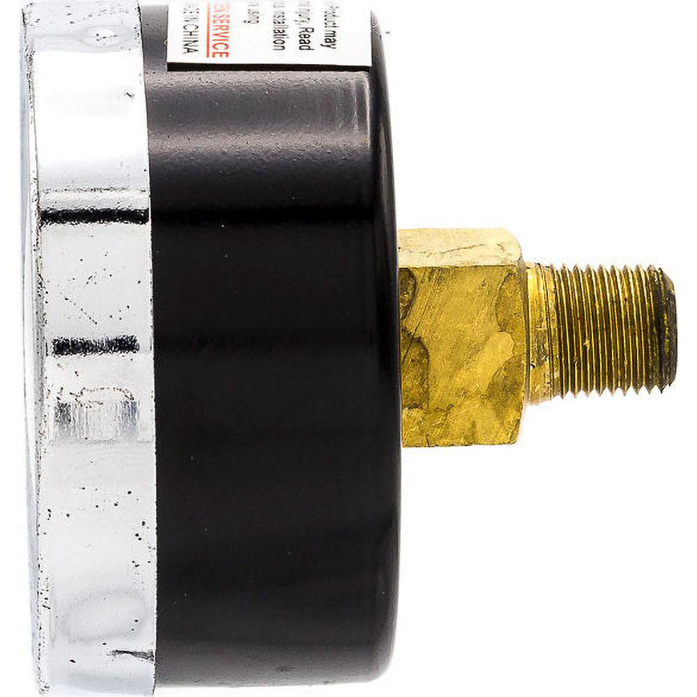 PIC Gauges - Pressure Gauge: 2" Dial Dia, -30 to 60 psi, 1/8" NPT ...