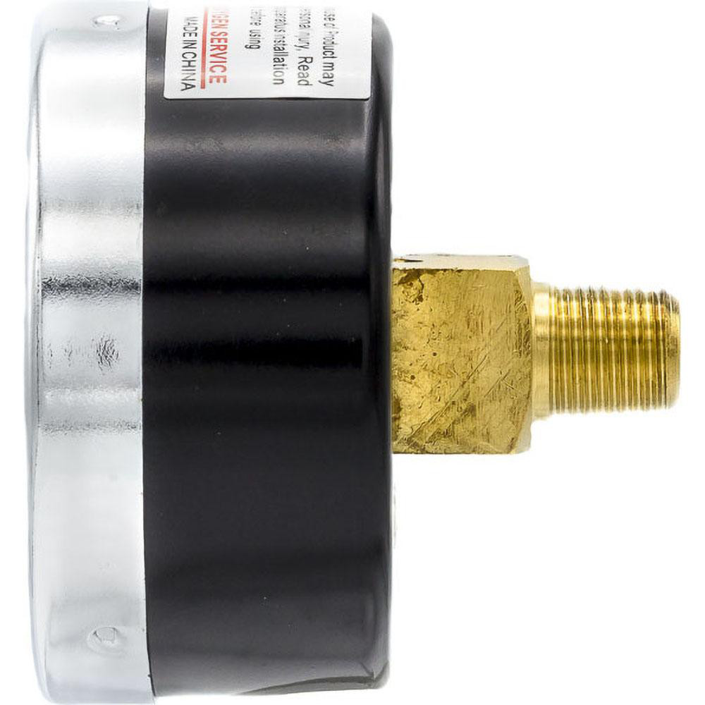 PIC Gauges - Pressure Gauge: 2" Dial Dia, 0 to 160 psi, 1/8" NPT, Center Back Mount | MSC Direct