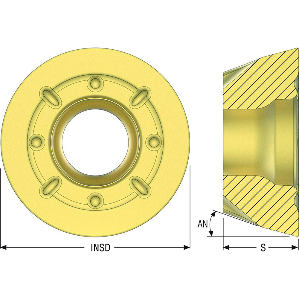 Seco - Milling Insert: ANSI RDKW10T3M0T-8-MD06, ISO RDKW10T3M0T-8-MD06 ...