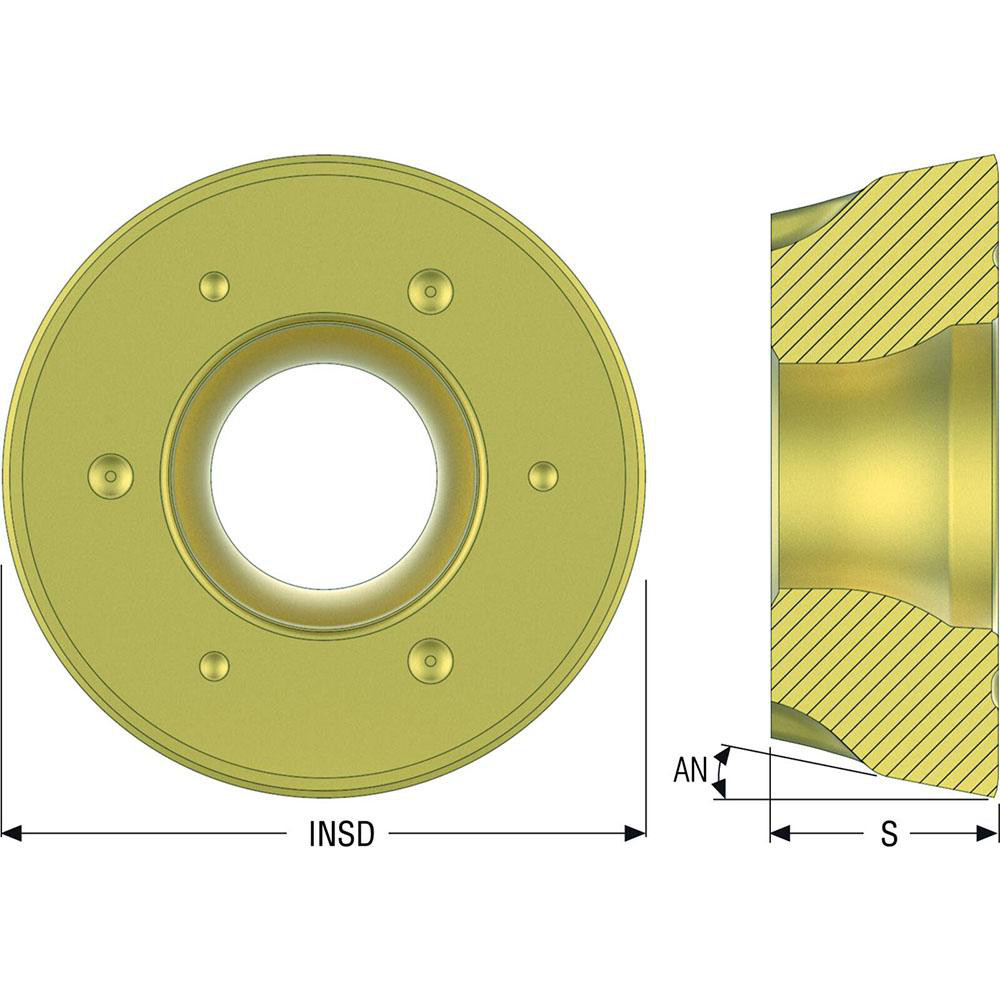 Seco - Milling Insert: ANSI RPKW1605M0T-6-MD20, ISO RPKW1605M0T-6-MD20 ...